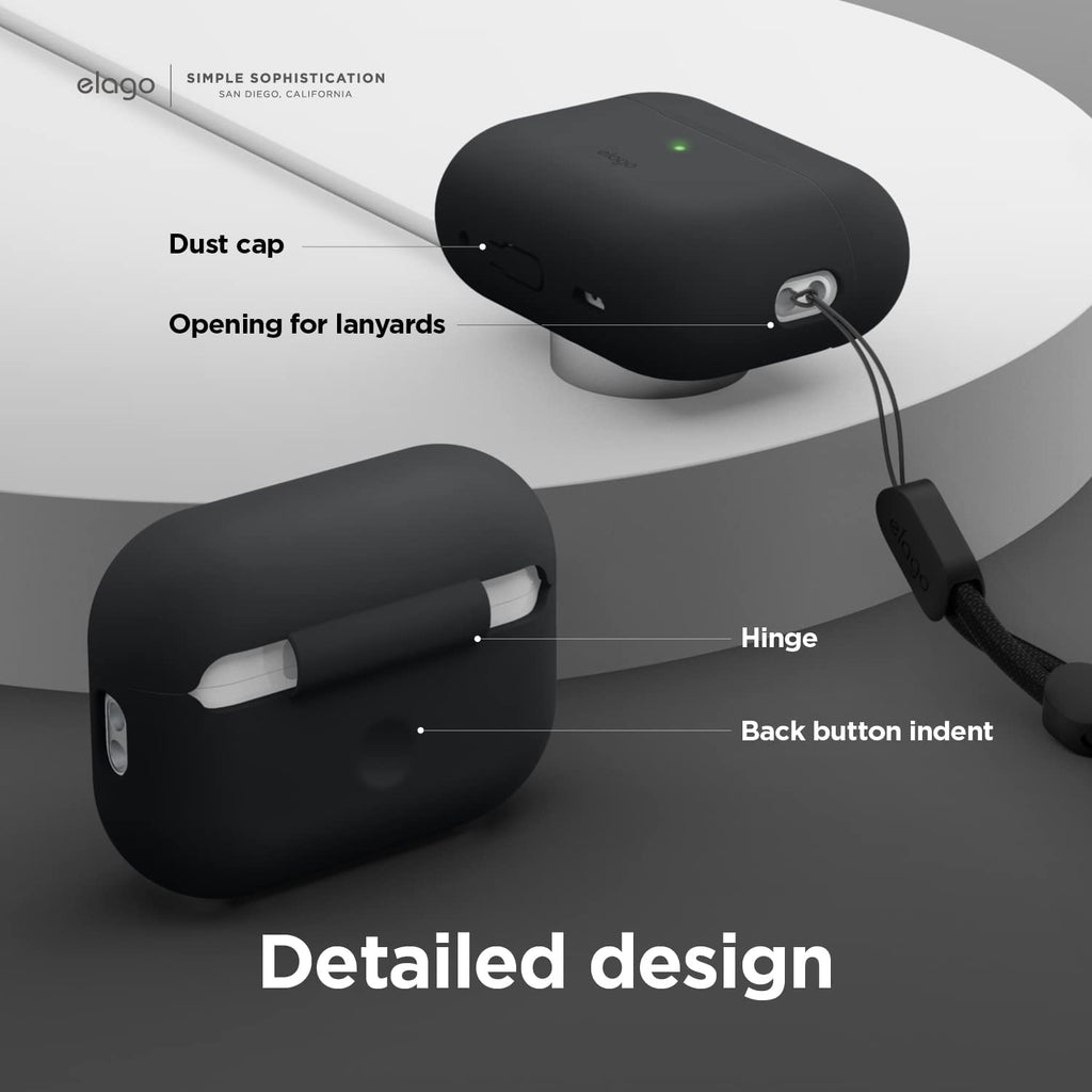 ELAGO AirPods Pro 2 Silicone Basic Case with Strap – Mission Shop